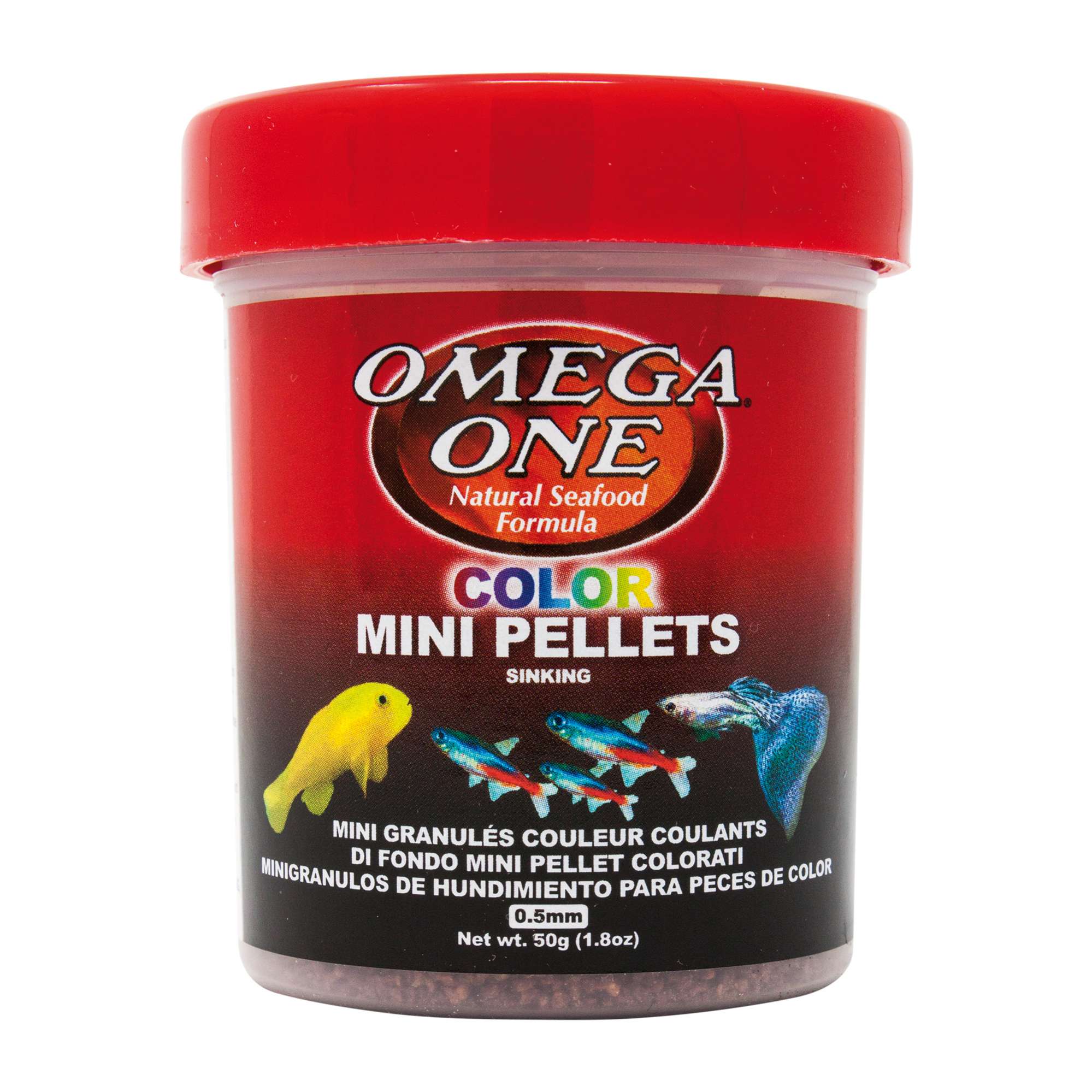 Mini pellets COLOR de OMEGA ONE (3 mm) — ICA S.A.