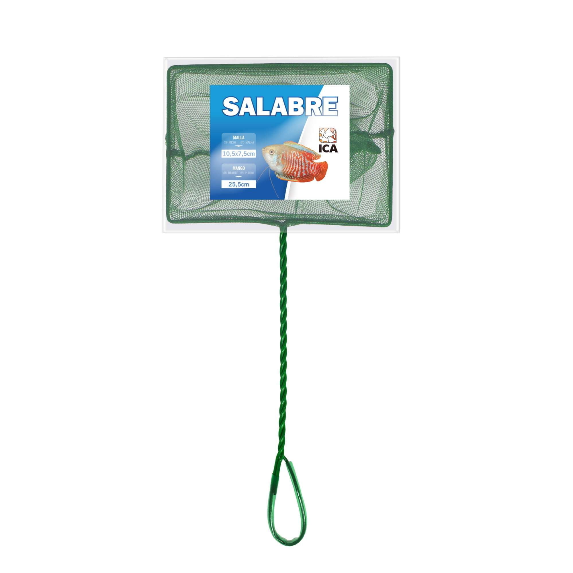 Salabre de malla ancha con mango largo ( 40cm ) — ICA S.A.