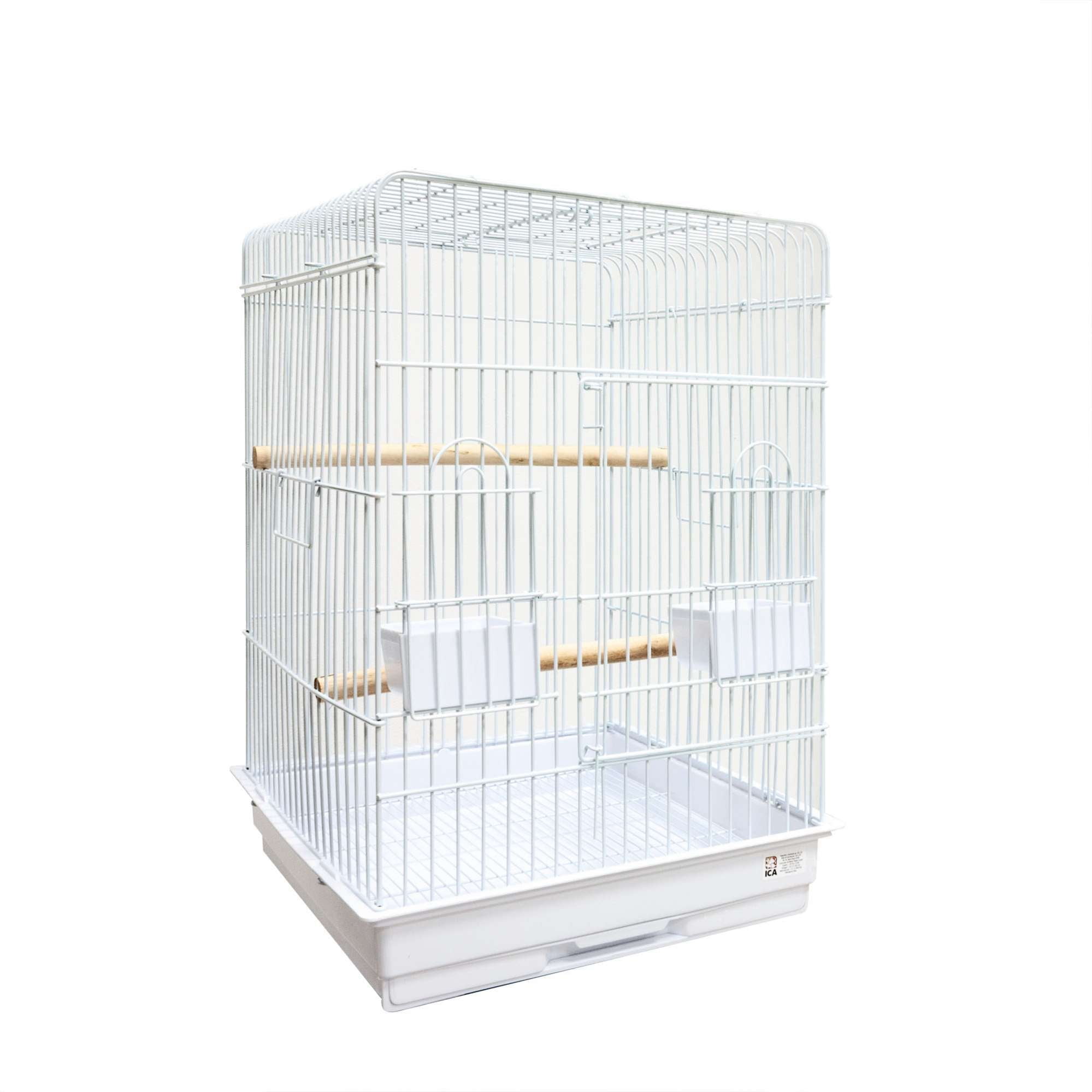 Jaula SARA blanca para pájaros (66 cm) — ICA S.A.