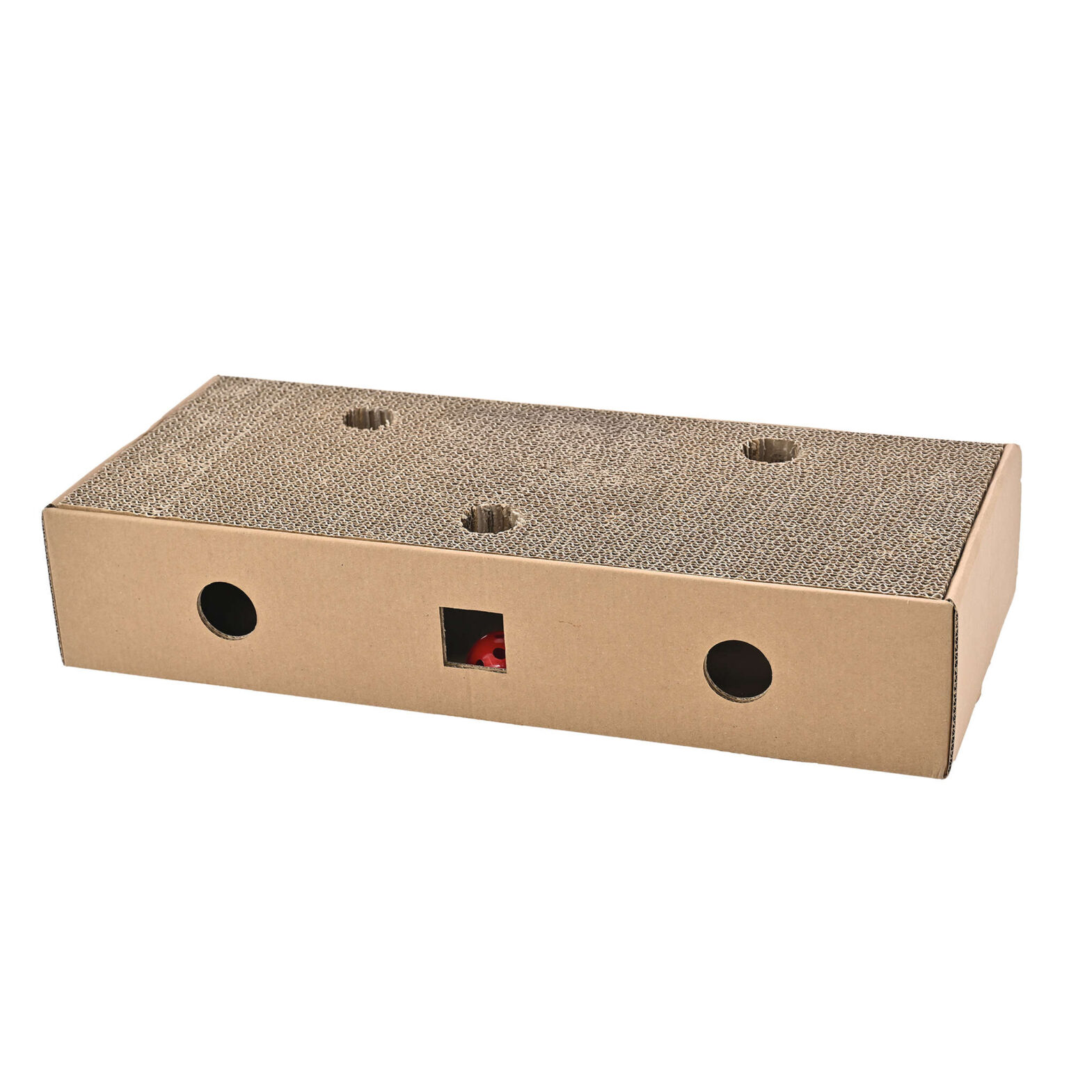 Rascador de cartón + Juguete 2 en 1 XT-CAT (49 cm) — ICA S.A.
